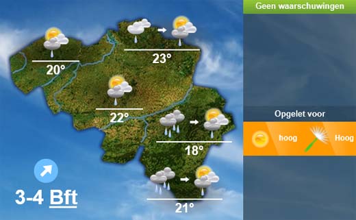 Weersverwachting voor de komende dagen - bouwenwonen.net